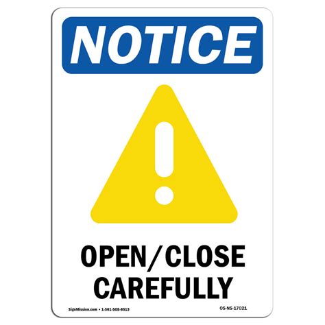 Signmission Openclose Carefully Sign With Symbol Wayfair