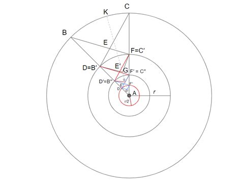 Draw Two Concentric Circles With Center A Draw A̅b̅ And A̅c Quizlet