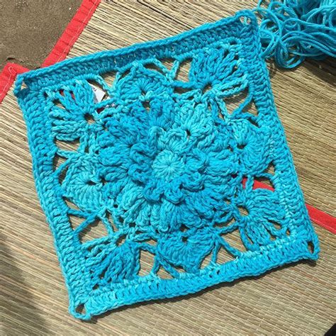 Heart Mandala Octagon To Square Granny Square Crochet Motif