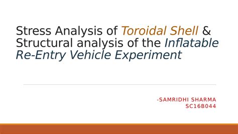 Pdf Stress Analysis Of Toroidal Shell And Structural Analysis