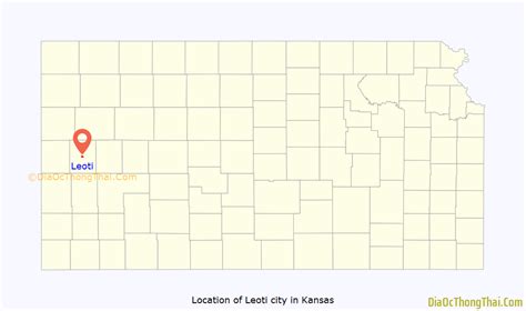 Map Of Leoti City Thong Thai Real