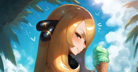 Pokemon Cynthia Hpeqのイラスト Pixiv