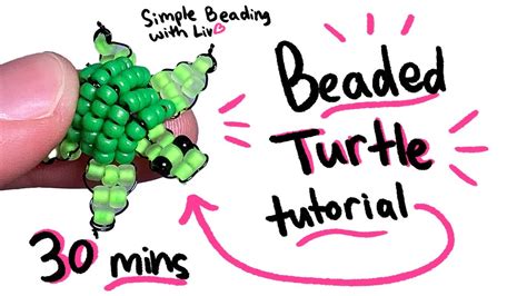 Beaded Turtle Tutorial Youtube