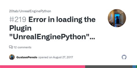 error in loading the plugin unrealenginepython because the module