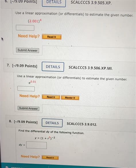Solved Find The Linearization Lx Of The Function At A