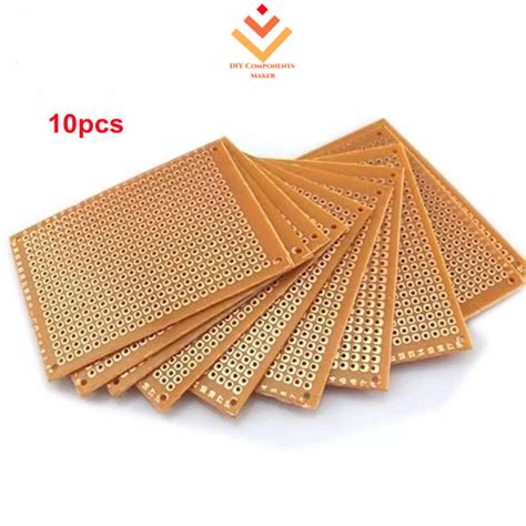 10pcs 5 X 7 Cm Diy Prototype Paper Pcb Fr4 Universal Board Prototyping Pcb Kit Shopee Philippines