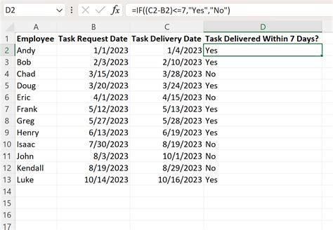Excel Check If Date Is Within Days Of Another Date