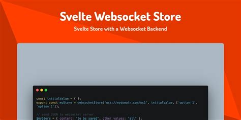 Svelte Websocket Store Svelte Store With A Websocket Backend Made With Svelte
