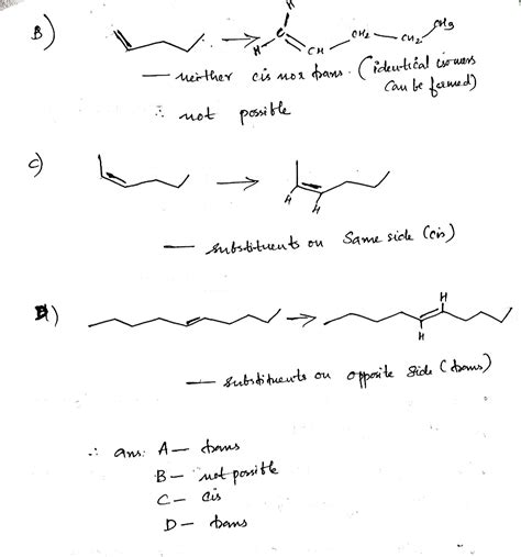 [solved] 0 Pts Label Each Of The Following As Cis Or Trans If No Cis Trans Course Hero