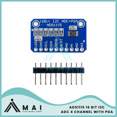 Jual Ads1115 16 Bit Adc I2c Module With Programmable Gain Amplifier Precision Adc Shopee