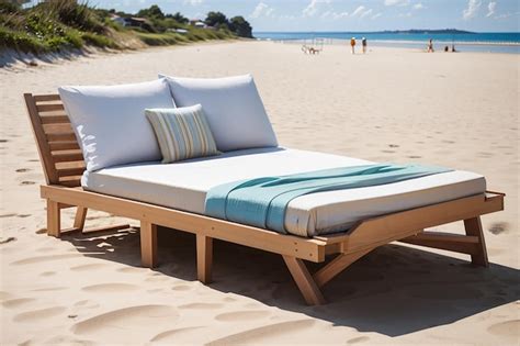 Premium Photo Beach Bed