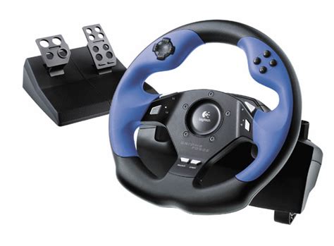 Logitech Force Feedback Driving Force Wheel and Pedals: