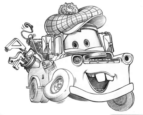 Disney Pixar Cars Drawing At Getdrawings Free Download