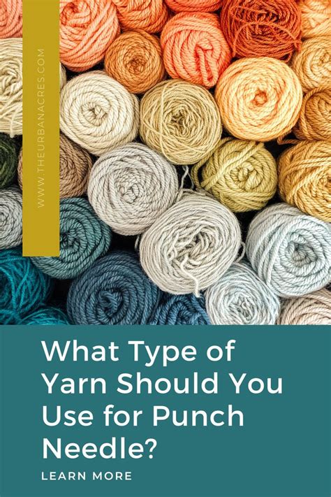 Yarn Balls With The Words What Type Of Yarn Should You Use For Punch