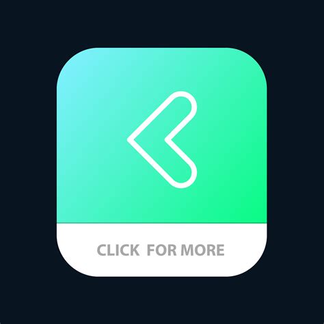Arrow Back Backward Left Mobile App Button Android And Ios Line Version 14335020 Vector Art At