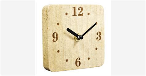 Modern Wooden Square Table Clock Supplier And Manufacturer Uniq