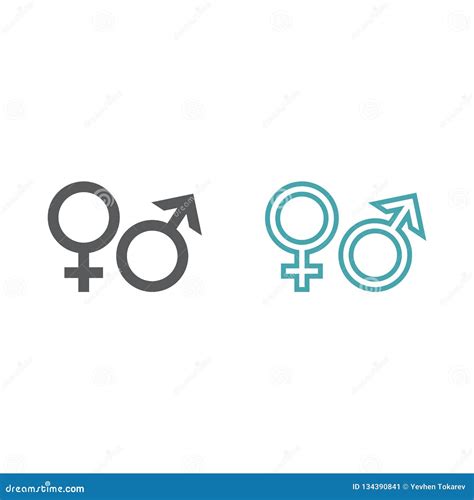 Vector Picture Of Symbols Of Venus And Mars Stock Illustration