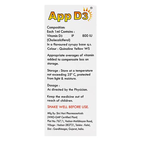 app d3 delicious ripe mango flavour 800iu drops 30ml buy medicines online at best price from