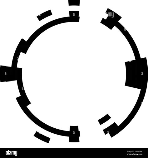 Abstract Gui Ui Geometric Circle Element Stock Vector Illustration