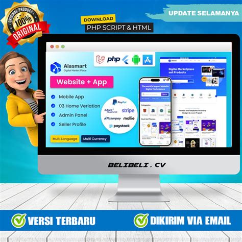 Jual Source Code Laravel Alasmart Digital Product Download