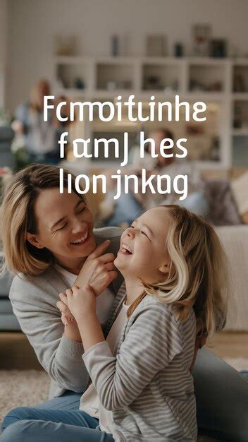 Full Shot Mother Tickling Girl Premium Ai Generated Image