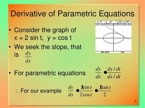 PPT Derivatives Of Parametric Equations PowerPoint Presentation Free Download ID