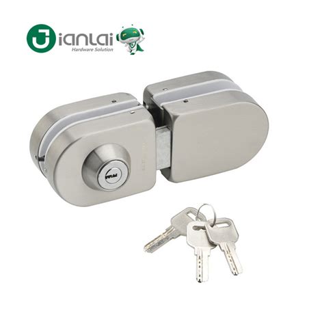 Swing Door Patch Fitting Brass Cylinder Glass To Glass Center Lock