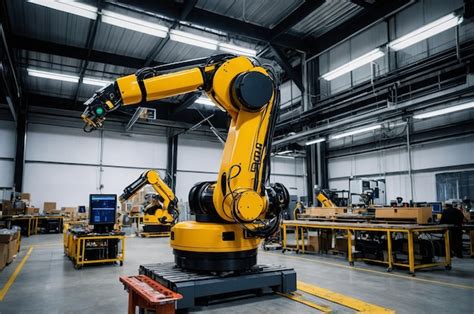 Industrial Robotics Enhancing Production Speed And Accuracy Premium