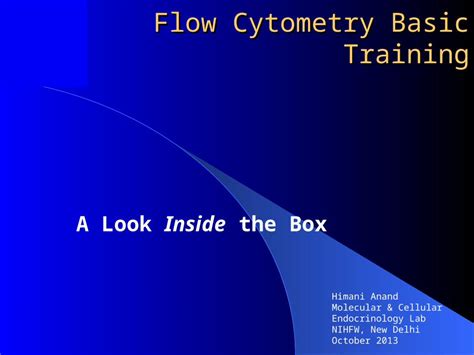 Ppt Flow Cytometry Basic Training Dokumen Tips