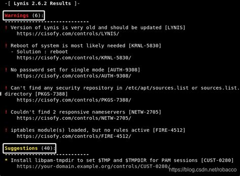 46 Linux Lynis安全审计 Csdn博客