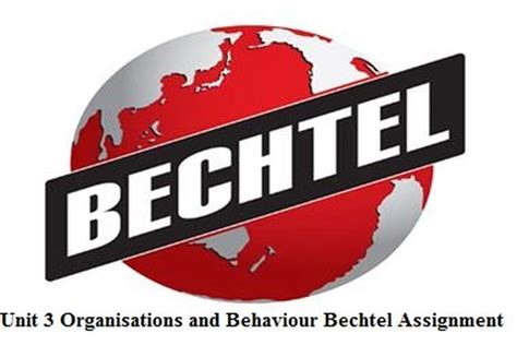 unit 3 organisations and behaviour bechtel assignment get 20 off