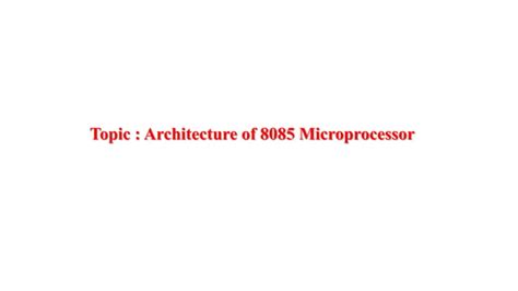 8085 Architecturepptx420pptx