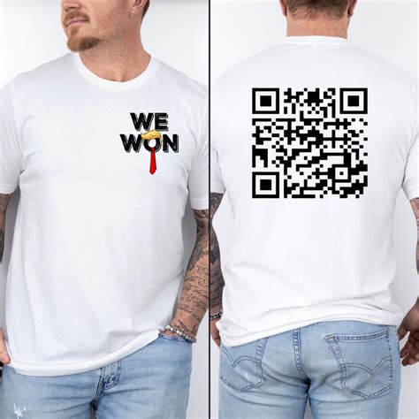 Trump Qr Code Tshirts Etsy