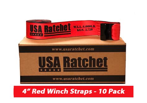 4 Inch Winch Straps Usa Ratchet