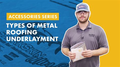 Roof Underlayment Types For Standing Seam Metal Installs Youtube