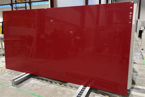 Starlight Ruby A Red Quartz With Mirrors For Kitchen And Bathroom Worktops