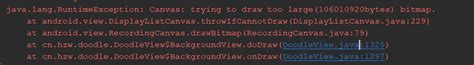 Canvas Trying To Draw Too Large106010920bytes Bitmap · Issue 61