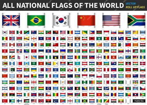 Premium Vector All Official National Flags Of The World