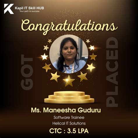 Kapil It Skill Hub On Linkedin Placements Realtime Job Hyderabad