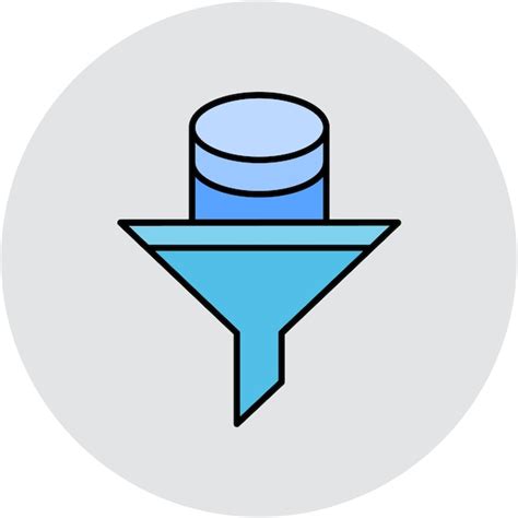 Premium Vector Data Filtering Vector Illustration Style