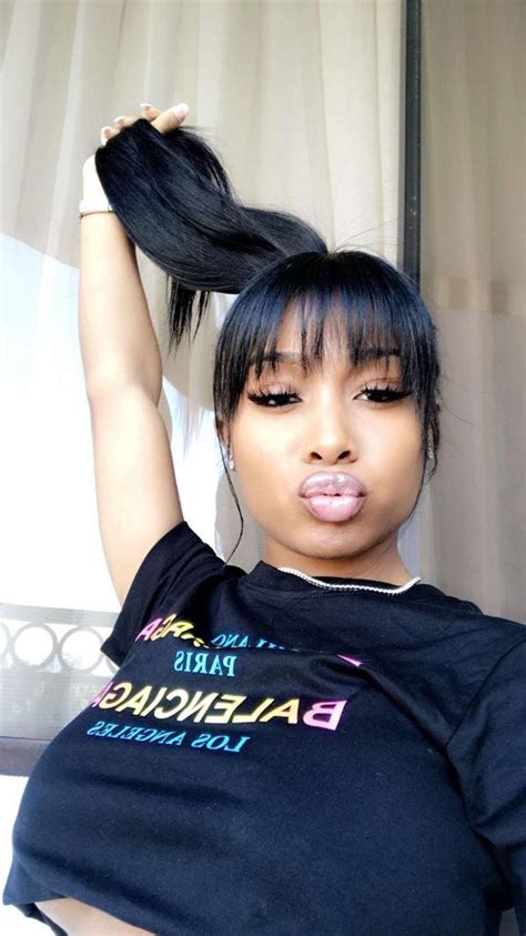 Ponytail Hairstyles With Chinese Bangs Hairstyles6d