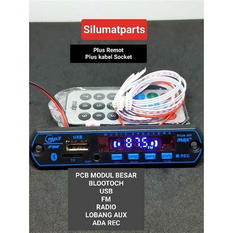 Jual Modul Mp3 Bluetooth Mp3 Kit Modul Bluetooth Usb Aux Fm Radio 12v