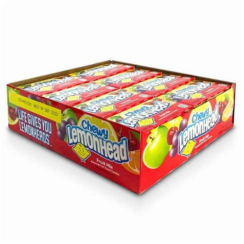 Chewy Lemonhead Candy 24ct Hoosier Wholesale