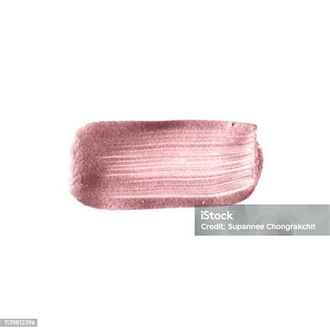 로즈 골드 브러쉬 스트로크 손으로 그린 핑크 골드 색상 흰색 배경에 고립에서 수채화 패치 벡터 금 금속에 대한 스톡 벡터 아트