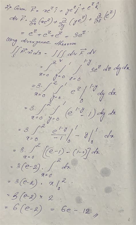 [solved] Use The Divergence Theorem To Evaluate Lupus And Find The Course Hero