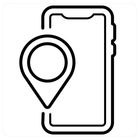 Navigation And Mobile Icon Concept In Black Line Color 65348689 Vector Art At Vecteezy