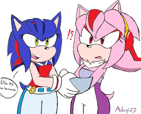 Sonia Rose Y María Rose💙💜 Maria Rose Amy Rose Chaos Sonic The