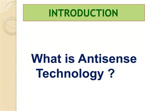 Antisense Technology Ppt