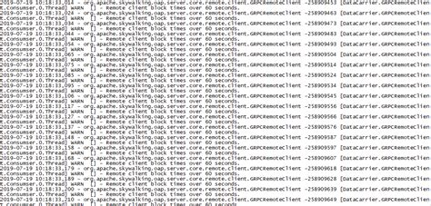 Oap Server Logremote Client Block Times Over 60 Seconds · Issue 3116