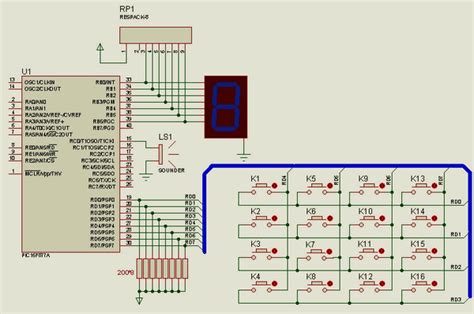 Speak Function Display With Control Buttons Hi Tech C Example Electronics Projects Circuits